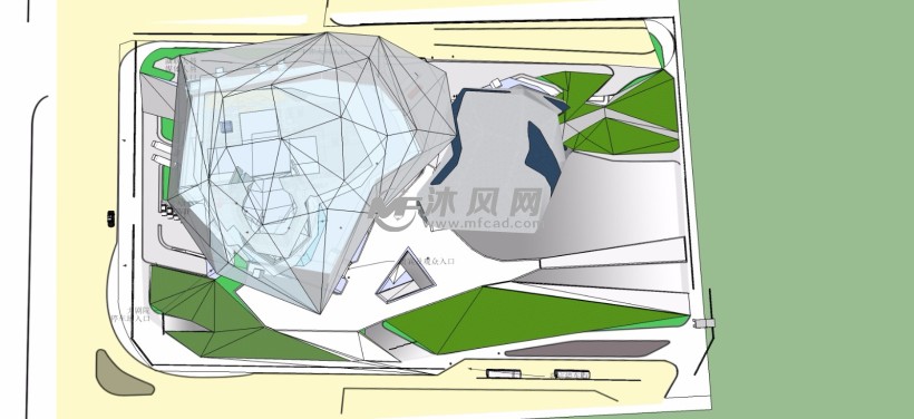 广州大剧院俯视图,广州大剧院平面图,广州大剧院效果图_大山谷图库