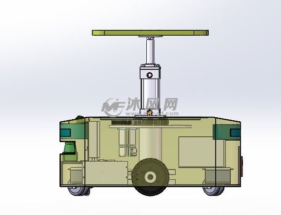 AGV升降旋转小车图纸下载_专用车图纸 - 沐风网
